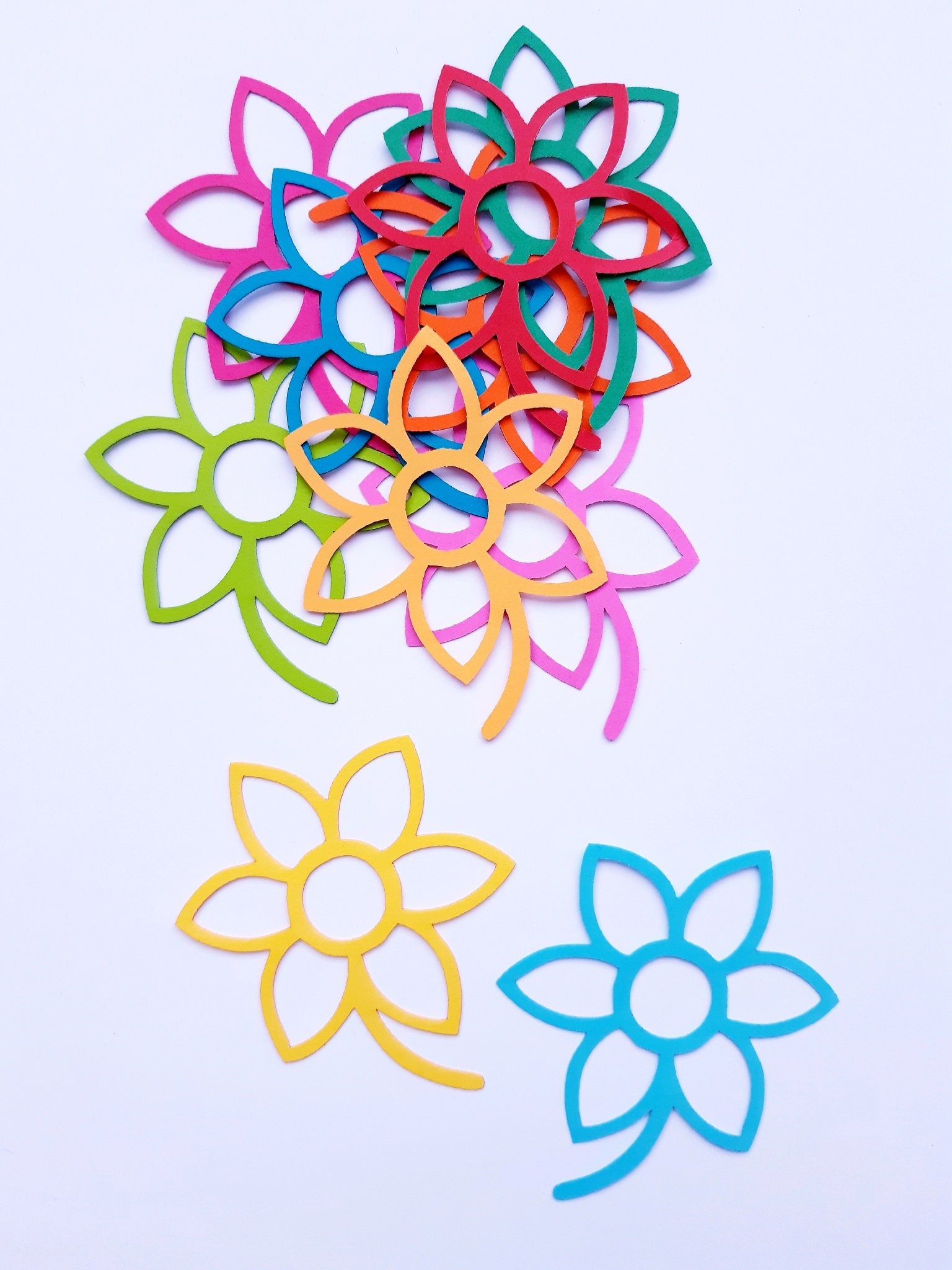 Flower Die Cut Out Spring Decoration Wedding Decor Baby | Etsy
