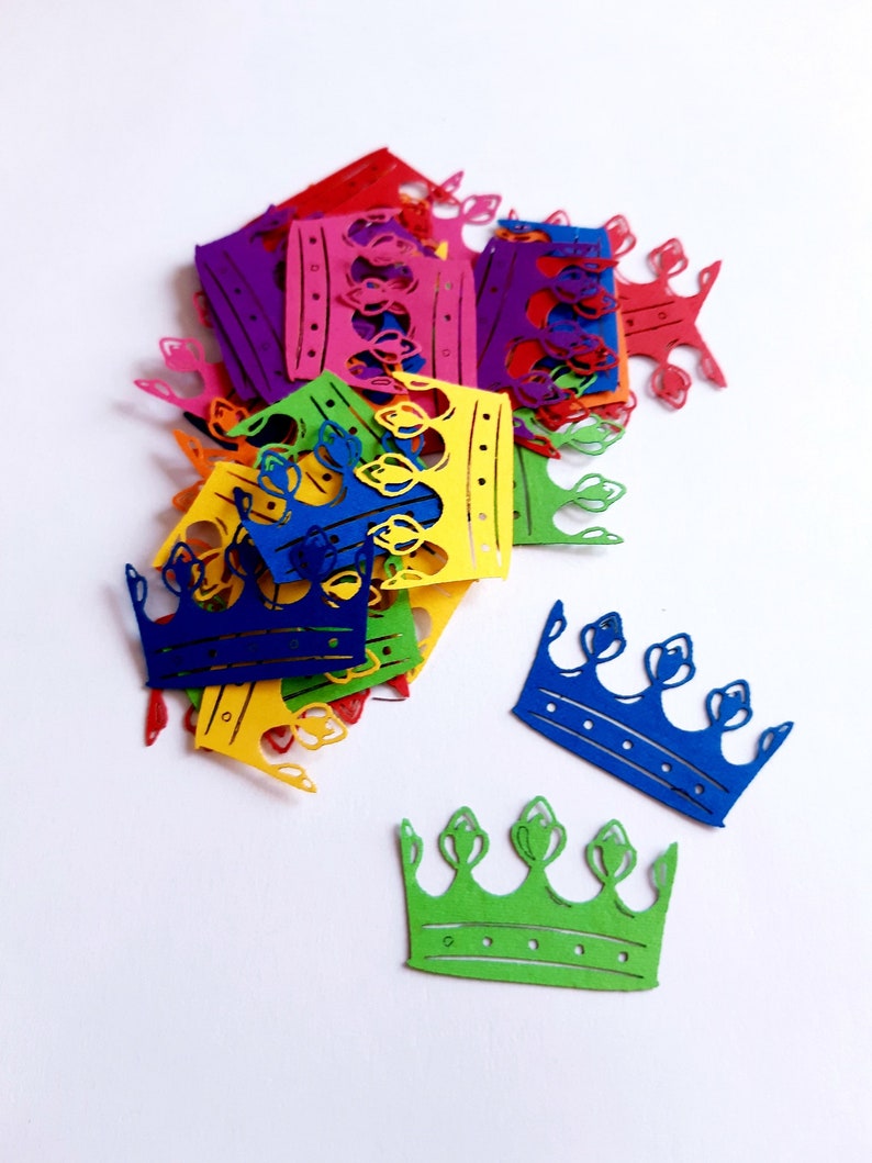 Crown Die Cut Outs Princess/prince/queen/king Decoration | Etsy