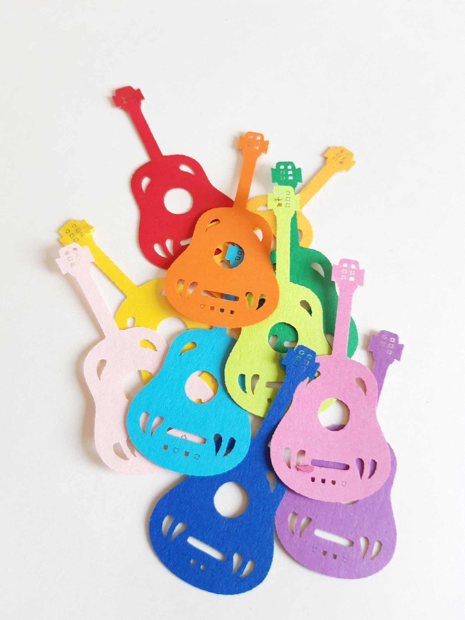 Guitar Die Cut Outs Scrap Booking Embellishments - Etsy