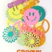 Groovy Retro 60s Themed Die Cut Out Variety Pack ( Retro Decoration ...