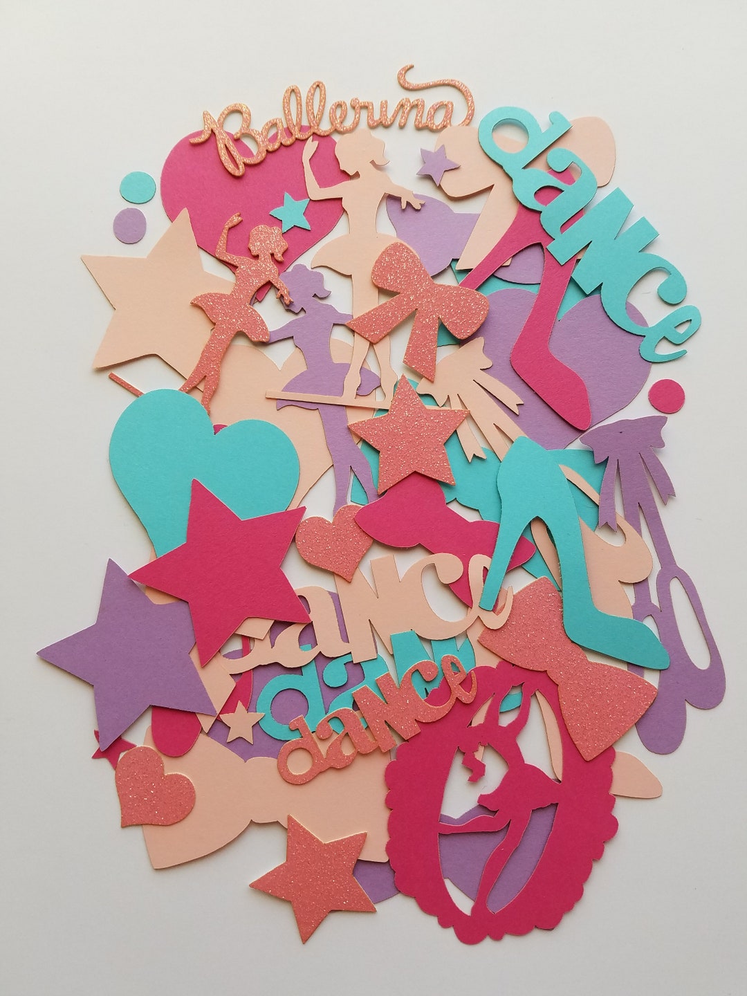 Ballerina / Dance Variety Pack Die Cut Outs ( Scrap Booking, Confetti ...