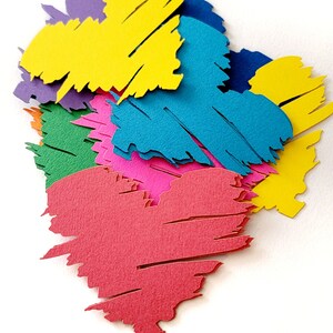 Heart Die Cut Outs Valentines Day Decoration, Confetti, Party Decor ...