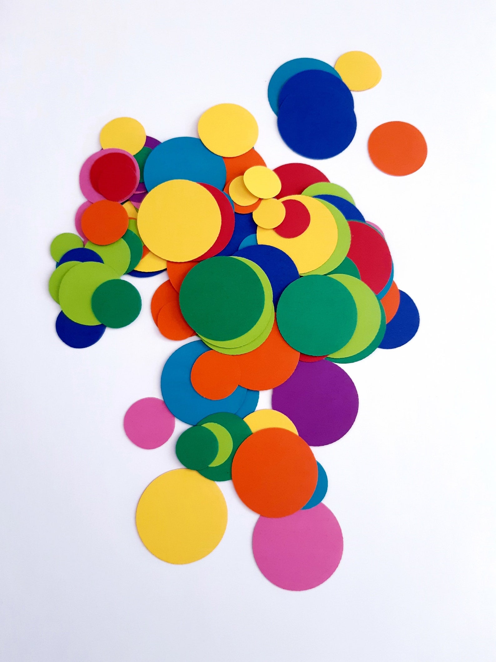 Circle Die Cut Outs School Projects Scrap Booking Party | Etsy