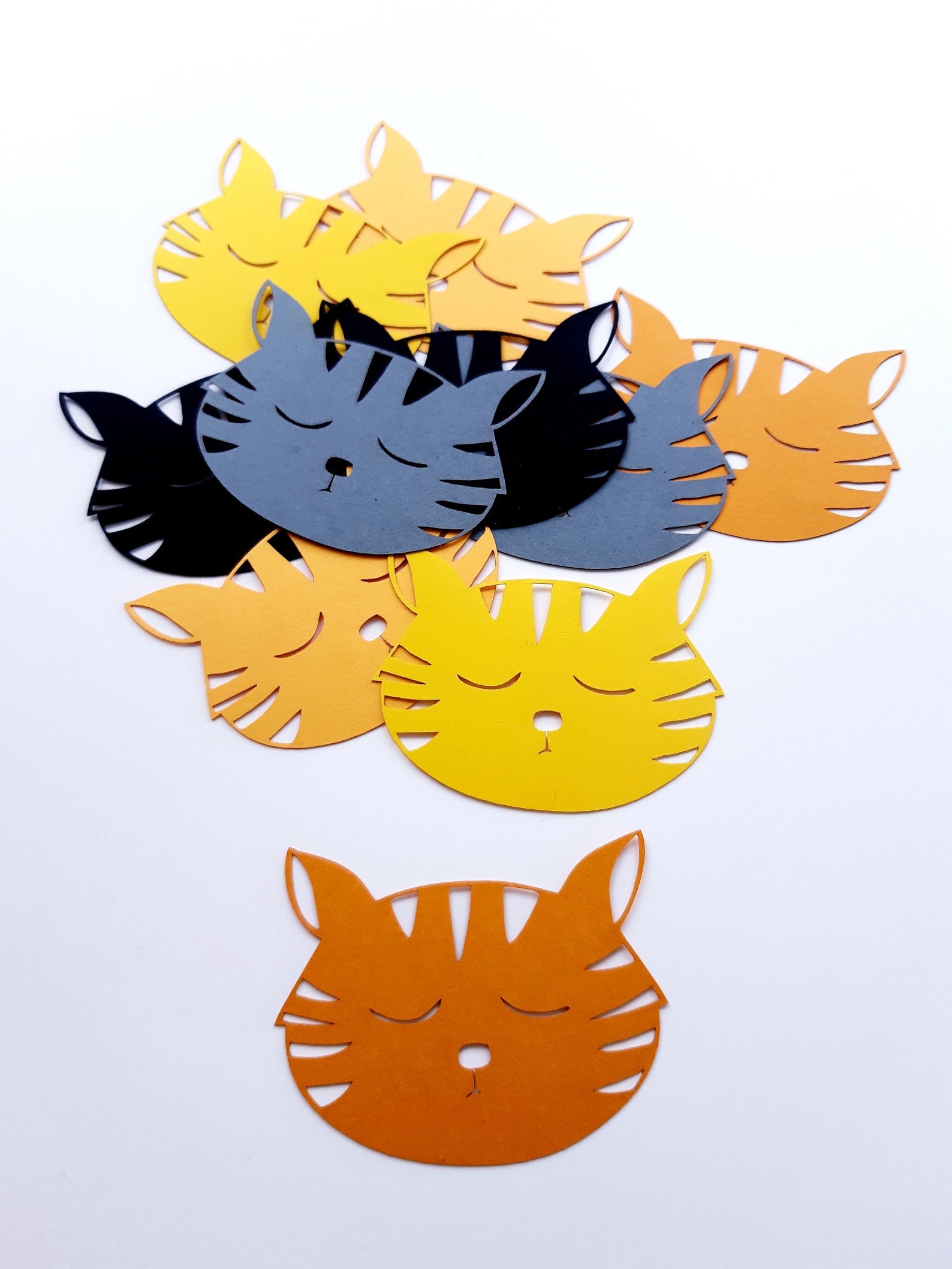 Tabby Cat Face / Tiger Face Die Cut Out Cat Decoration - Etsy