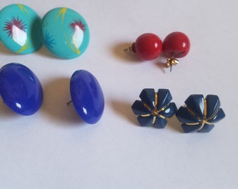 Plastic earrings | Etsy