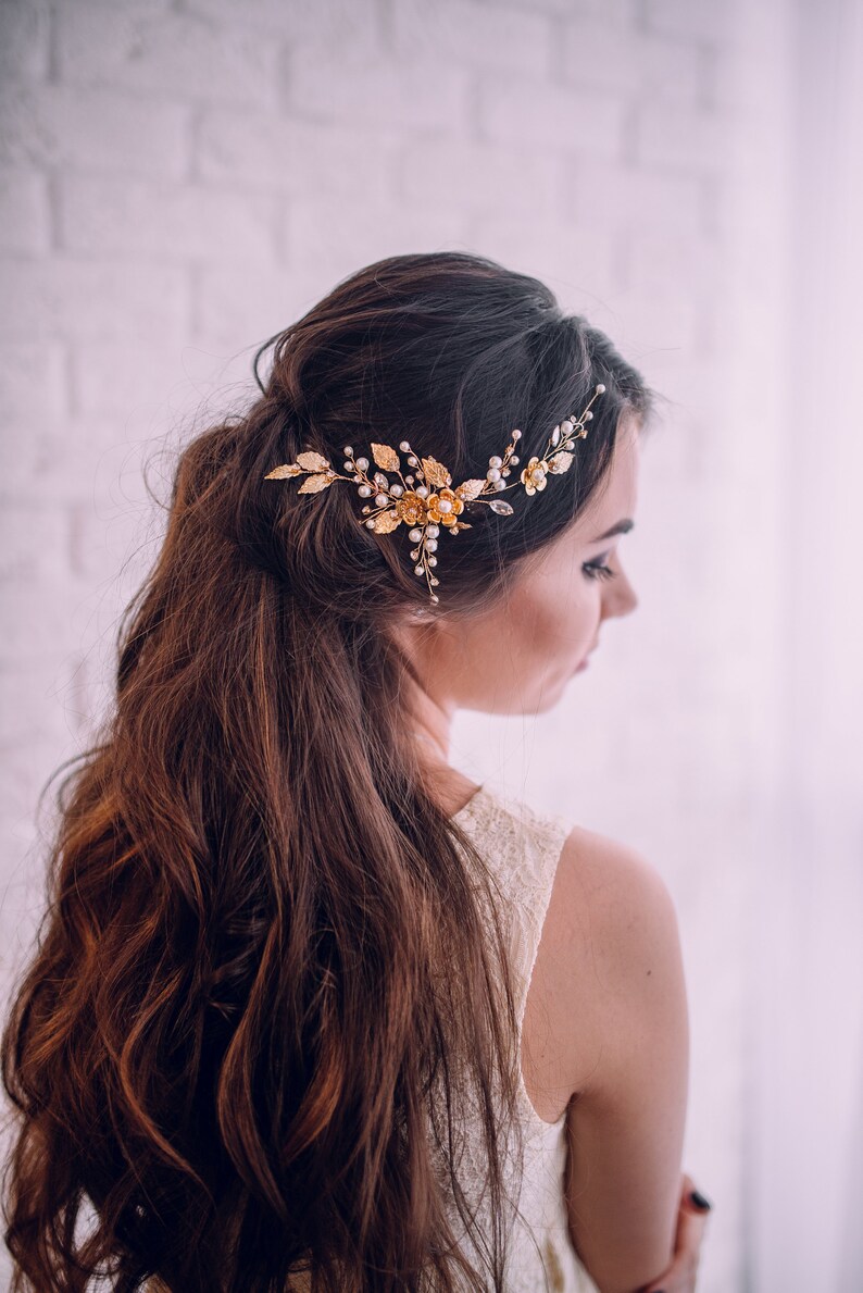 Gold Hair Accessories-gold Bridal Hair Vine-wedding Hair | Etsy