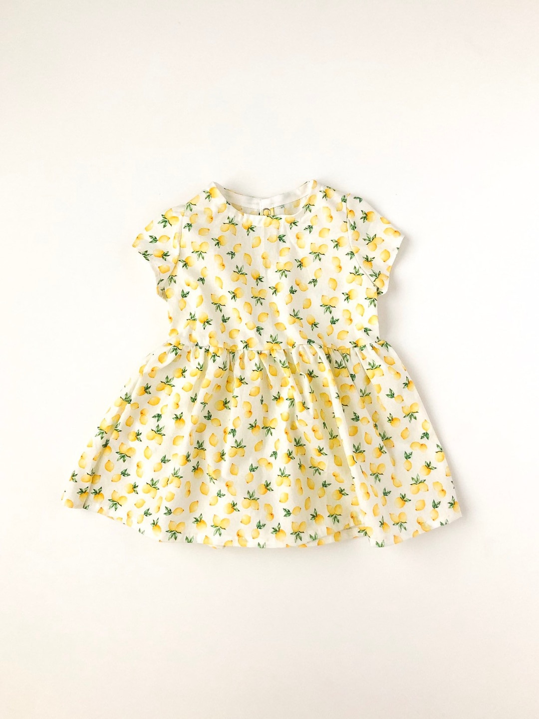Lemon Girls Dress, Vintage Lemon Print Dress, Summer Dress - Etsy