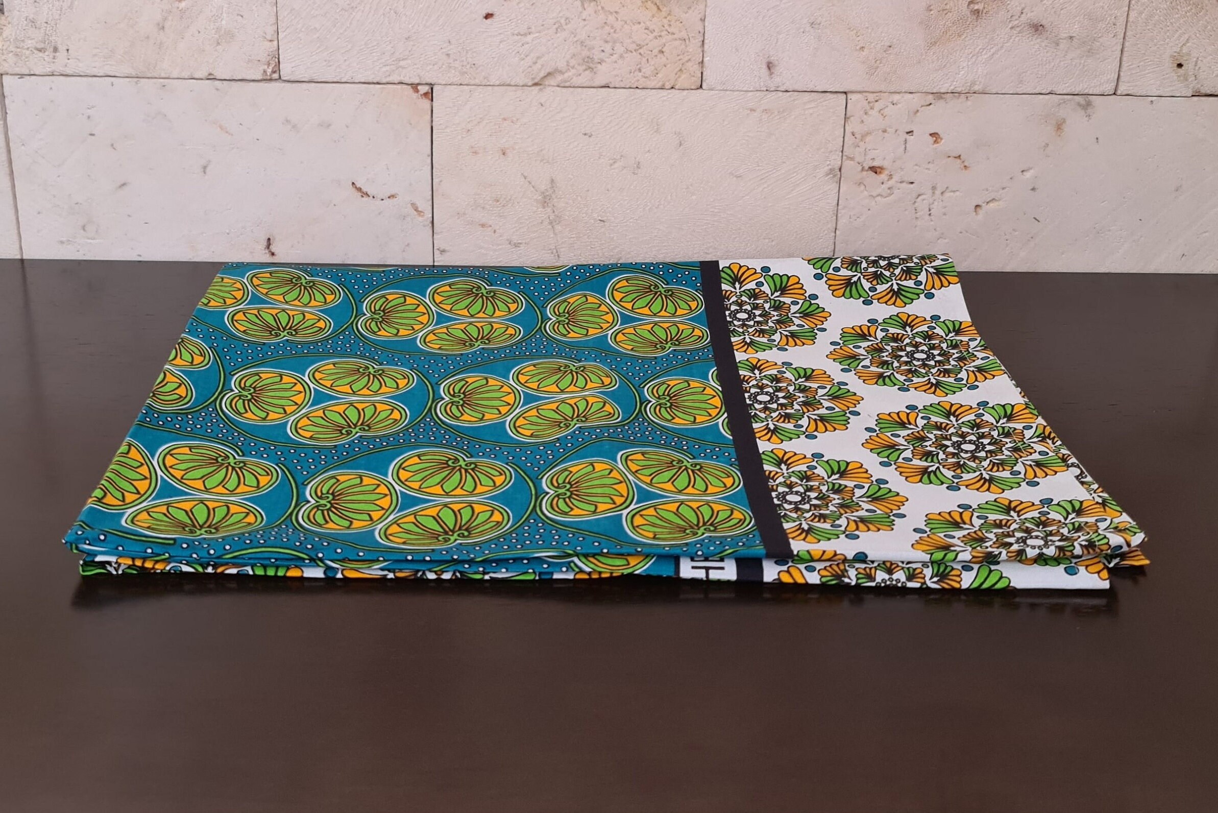 Kanga Leso African Print Fabric Blue Green White Beach - Etsy