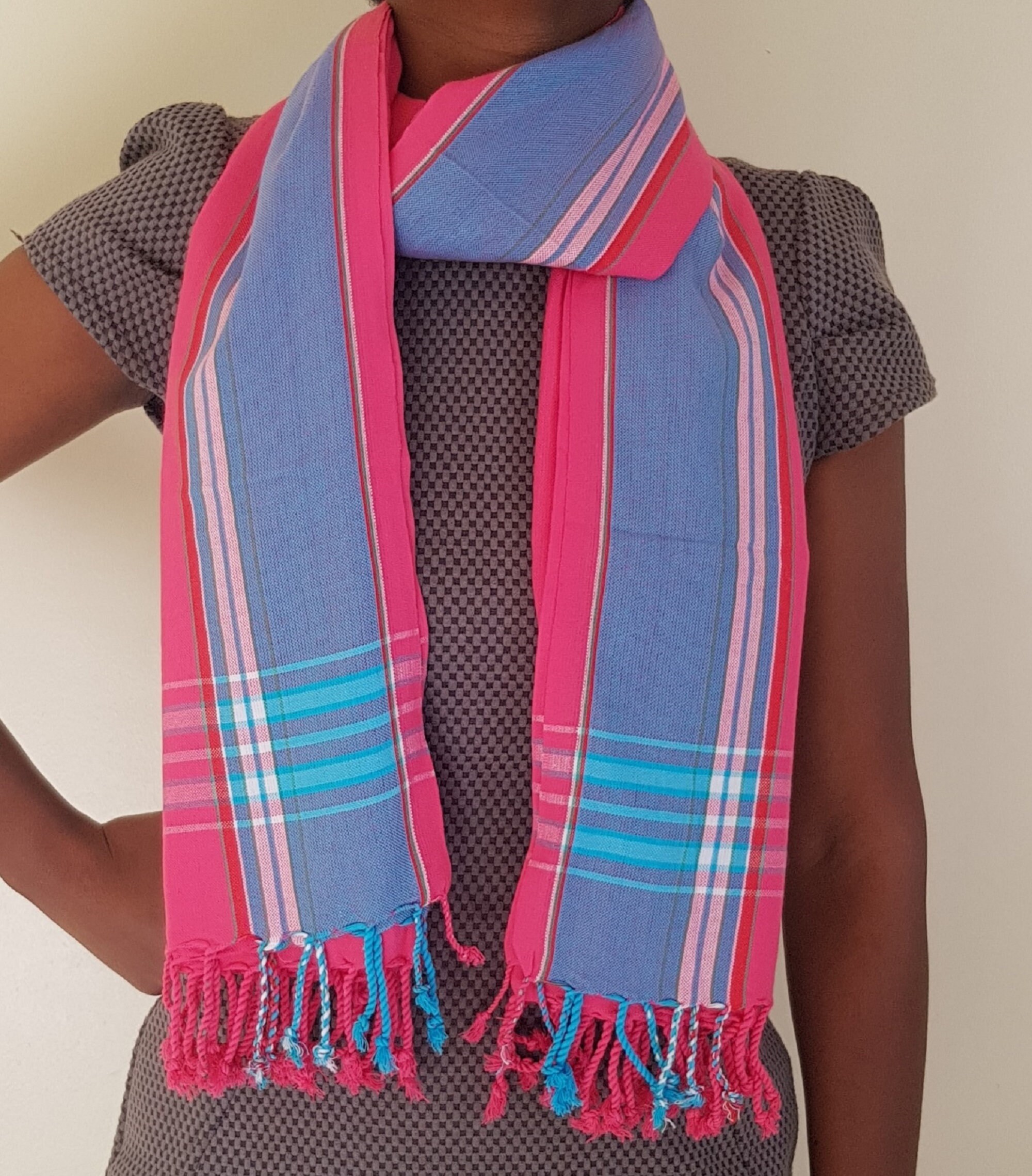 Kikoy African Print African Fabric Pink Kenyan Kikoy - Etsy