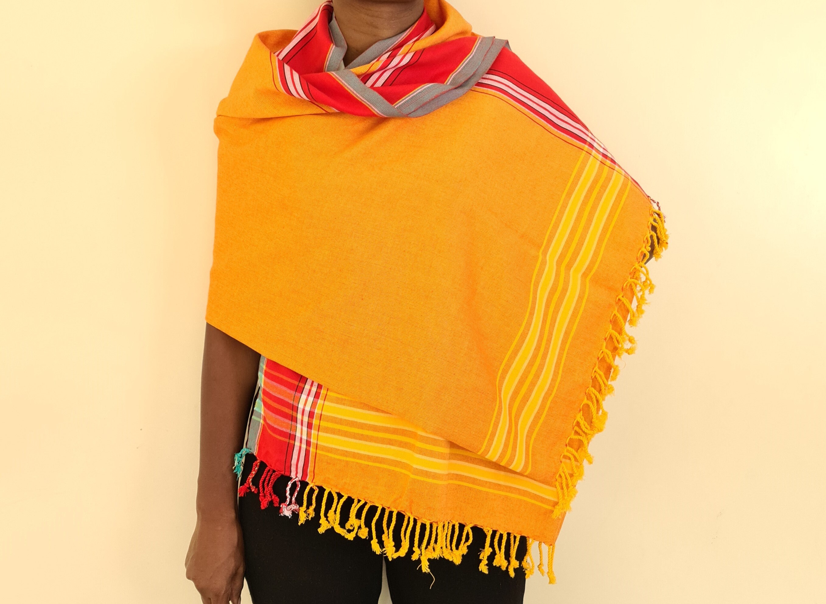 Kikoy African Print African Fabric Orange Kenyan Kikoy - Etsy