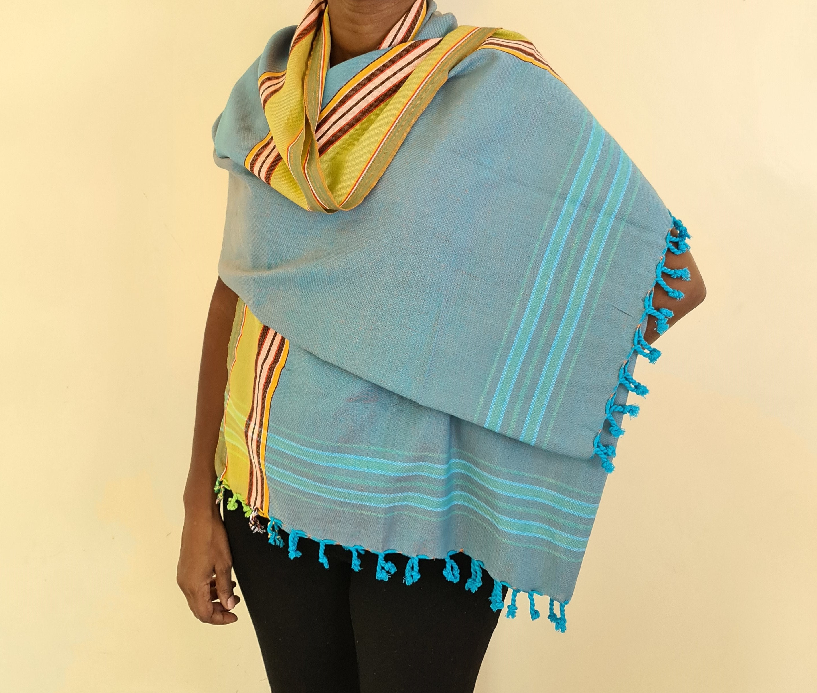 Kikoy African Print African Fabric Blue Kenyan Kikoy | Etsy