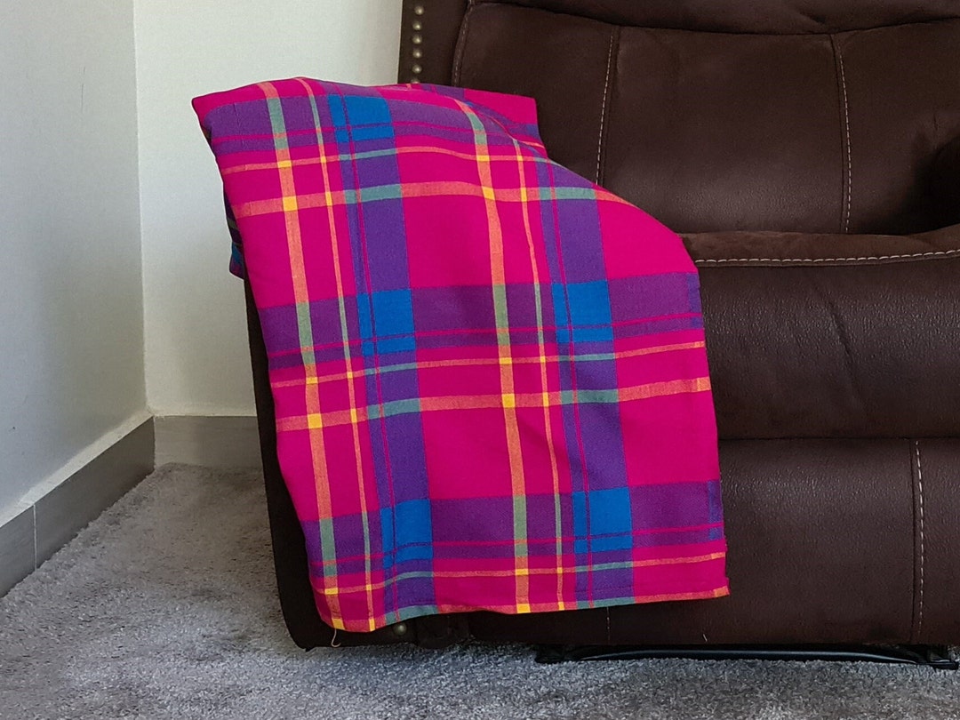 Maasai Shuka, East African Maasai Blanket, African Throw Blanket, Plaid ...