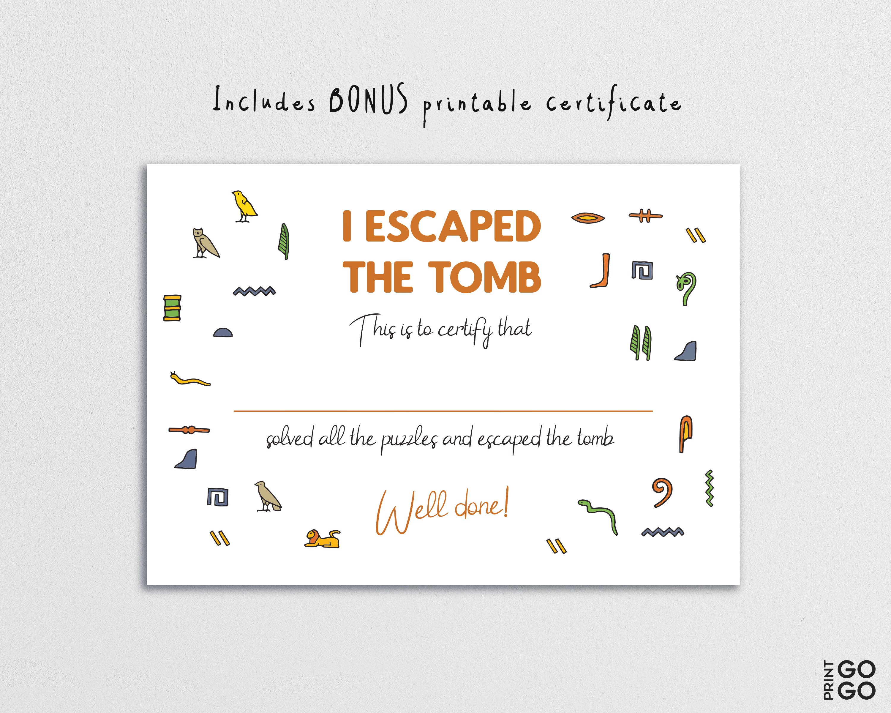 Escape the Tomb Puzzle Game for Kids Family Escape Room Game - Etsy UK