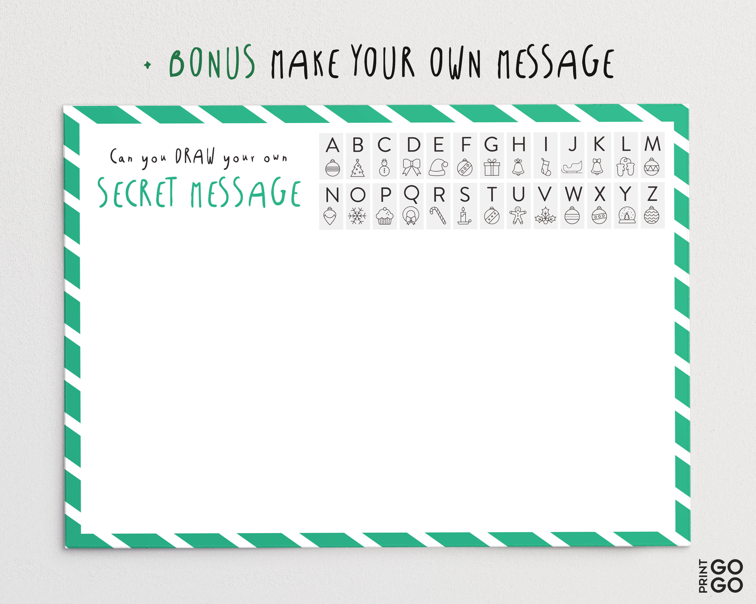 Coded Secret Elf Messages Bundle Christmas Secret Message - Etsy