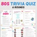 1980s Trivia Quiz Born in the 80s Pub Quiz General | Etsy