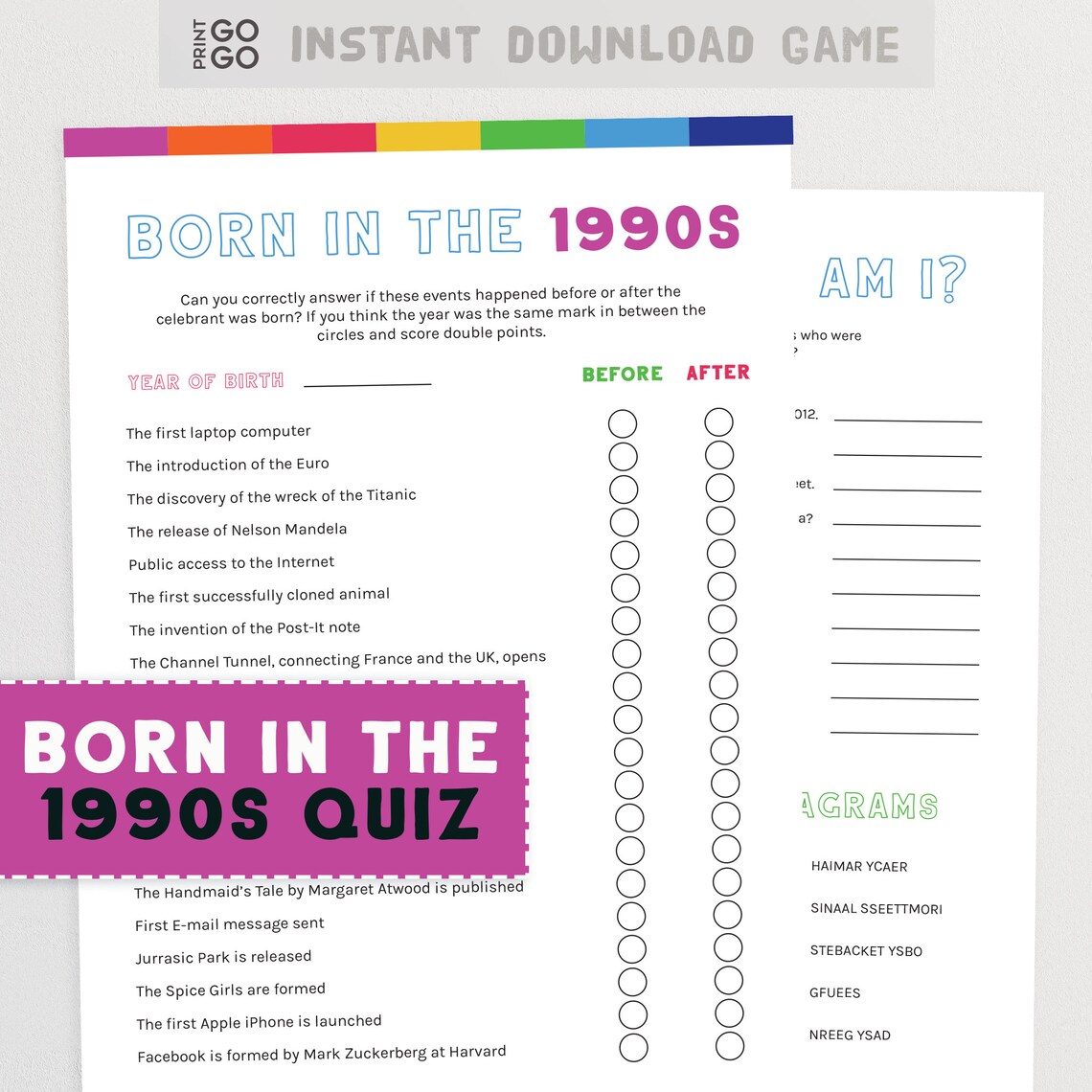 Born in 1990s - 30th Birthday Quiz | 1990s Trivia Quiz | Born in the ...