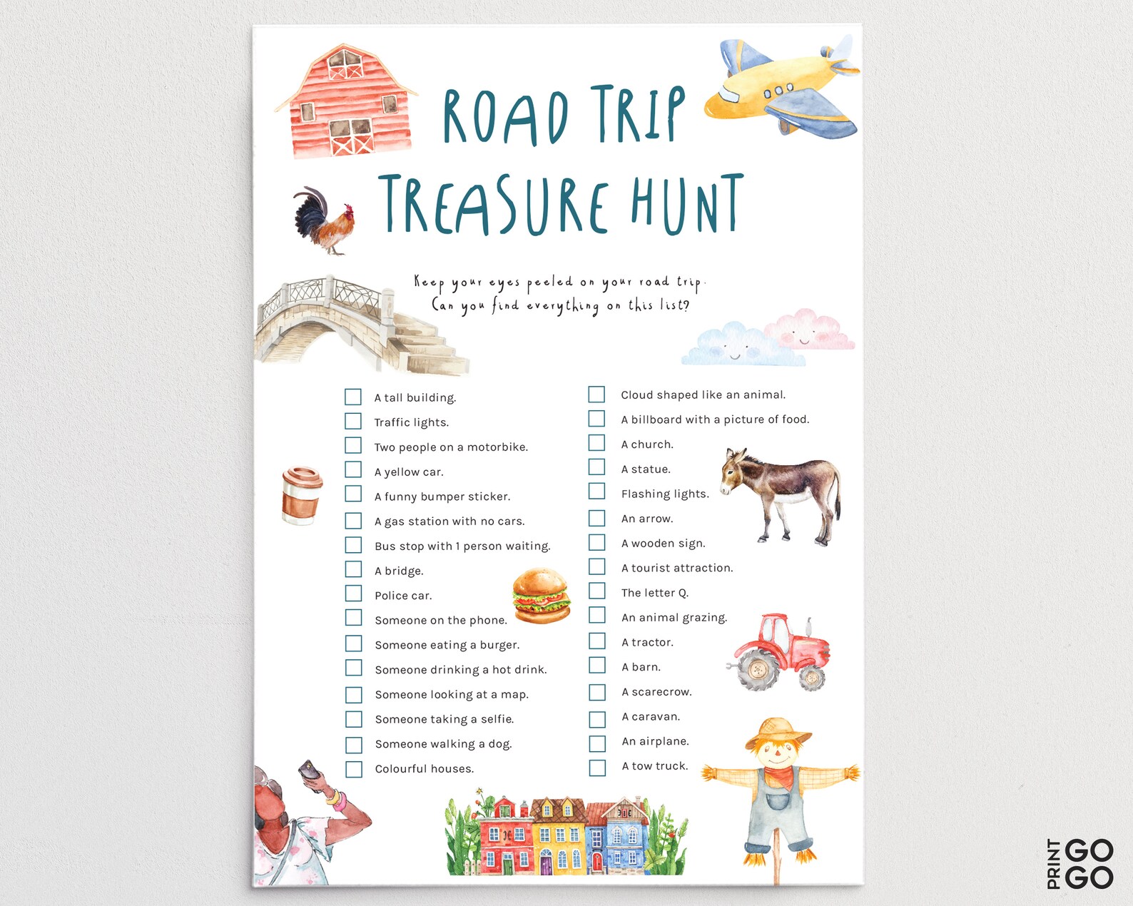 Treasure Hunt Bundle for Kids Six Outdoor Scavenger Hunt | Etsy