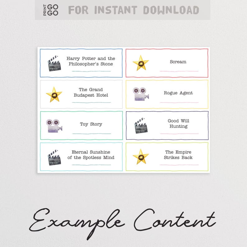 Film Charade Cards - the Fun Family Party Game of Acting Out and ...