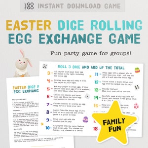 Easter Roll the Dice Egg Exchange Game - the Hilarious Egg Swapping ...