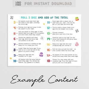Easter Roll the Dice Egg Exchange Game - the Hilarious Egg Swapping ...