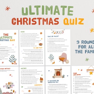 Christmas Quiz Bundle A Huge Collection of Quiz Questions to | Etsy