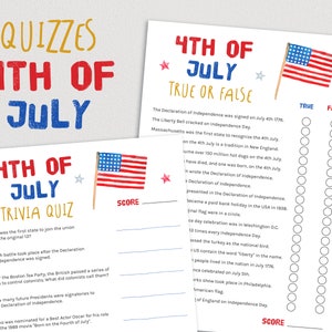 USA 4th of July Game Bundle - Family Party Games and Activities for ...