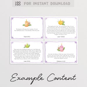 Advent Calendar Scripture Cards - Fill Your Calendars With Bible Verses ...