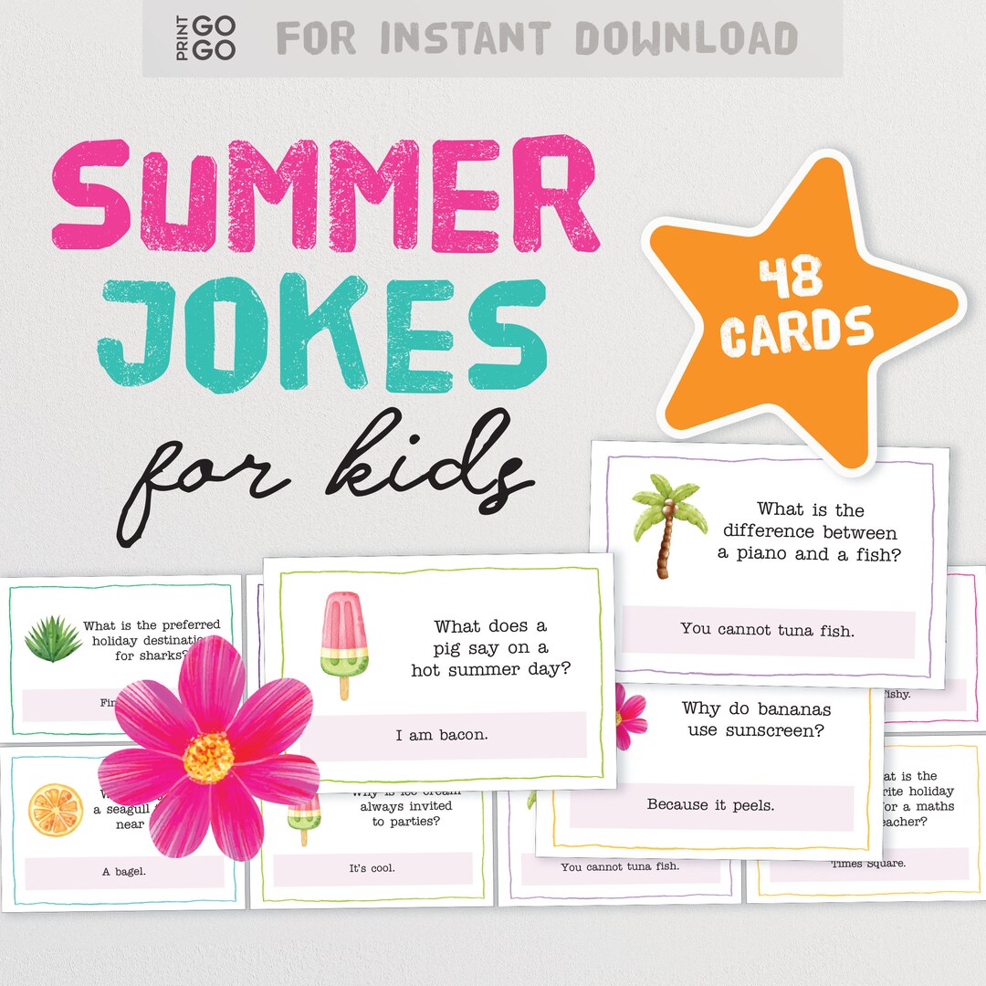48 Summer Joke Cards for Kids - Family Friendly Jokes to Make You Laugh ...