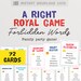 A Right Royal Game of Forbidden Words - the Hilarious Family Party Game ...