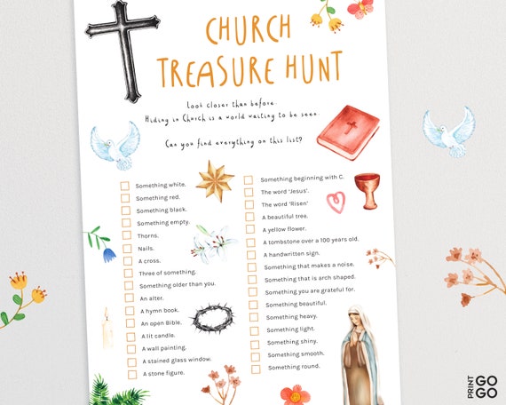 Printable Catholic Church Scavenger Hunt