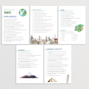 World Quiz | World Trivia Night | Pub Quiz Night | Geography Zoom Quiz ...