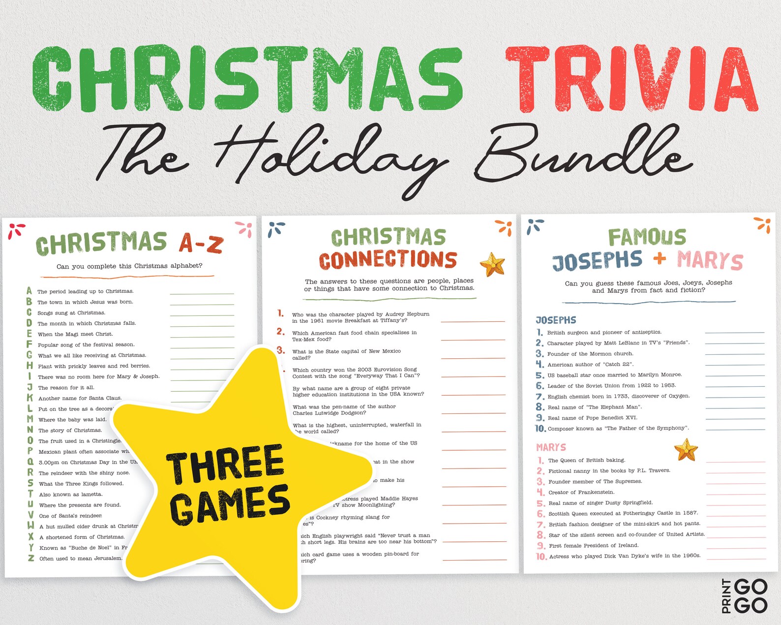 Christmas Quiz Bundle - A Huge Collection of Quiz Questions to Test ...