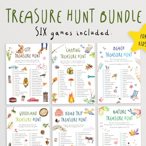 Nature Treasure Hunt for Kids Outdoor Scavenger Hunt Game - Etsy
