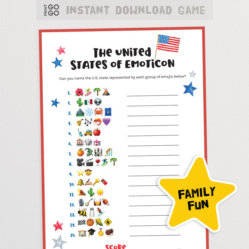 Family Picture States - Etsy UK