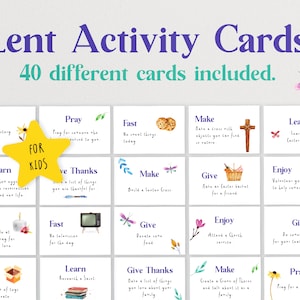 Lent Bundle for Children - Fun and Thoughtful Lenten Activity Ideas and ...