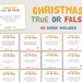 Christmas Facts True or False Quiz Christmas Day Family Quiz | Etsy