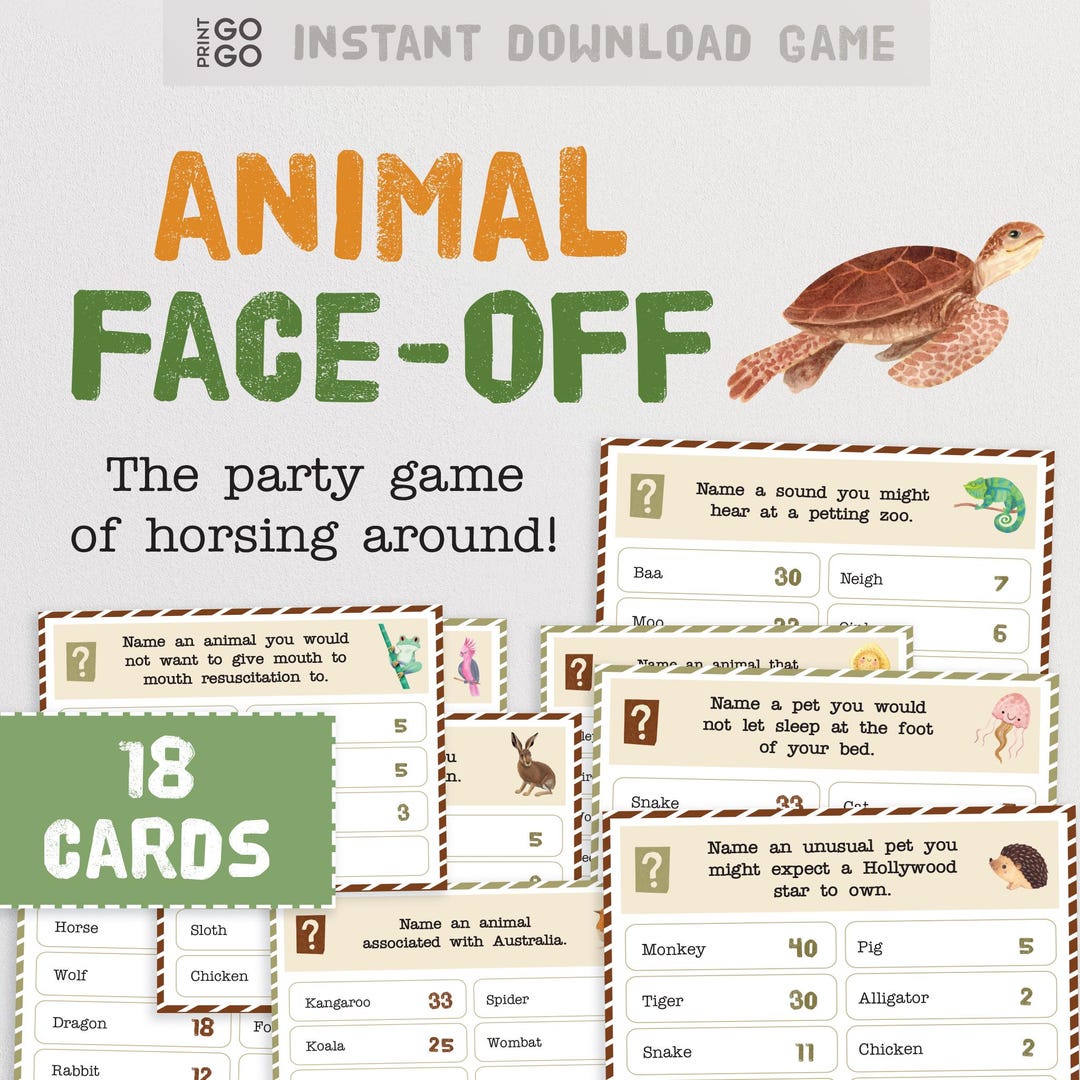 Animal Face-off : the Party Game of Horsing Around for Top Answers ...