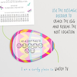 Easter Egg Rescue Scavenger Hunt - the Code Breaking, Secret Message ...