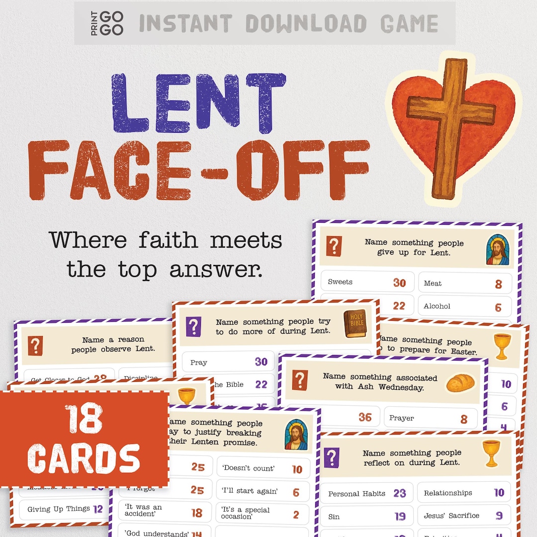 Lent Family Face-off – A Faith-filled Game of Top Answers and Fun ...