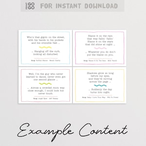 80s Songs Lyrics Challenge Game - the Quick Thinking and Singing Family ...