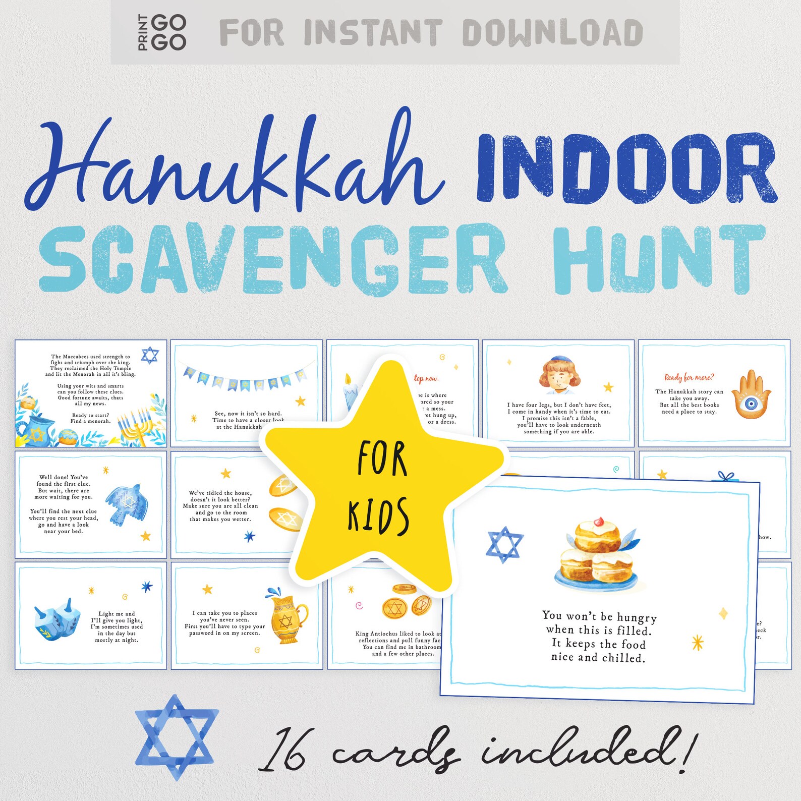 Hanukkah Scavenger Hunt for Kids - Celebrate the Festival of Lights ...