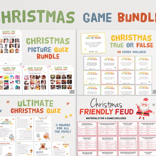 Christmas Facts True or False Quiz Christmas Day Family Quiz | Etsy