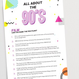 1990s Trivia Quiz Born in the 90s Pub Quiz General - Etsy UK