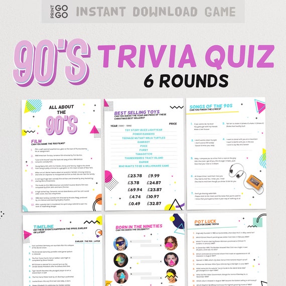Guess The 90s Answers Toys