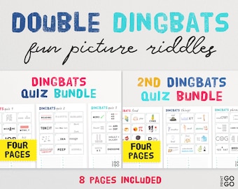 Dingbats Picture Quiz Puzzles the Fun Guess the Phrase Game - Etsy