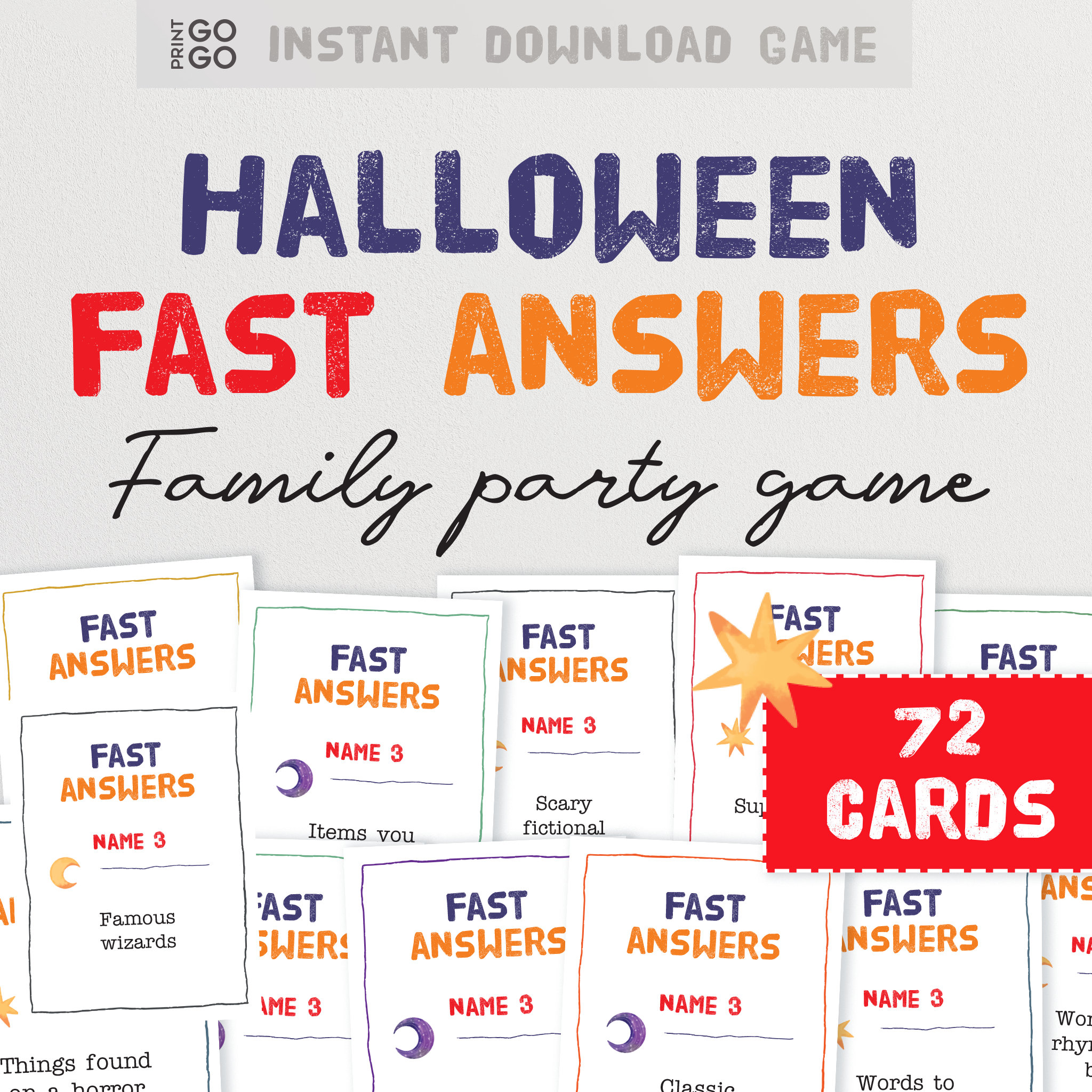 Halloween Fast Answers - the Petrifying Quick Thinking Family Party ...