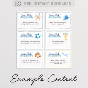 56 Hanukkah Conversation Cards - A Meaningful Activity for Families ...