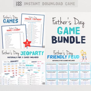 Father's Day Game Bundle | Fathers Day Family Feud | Fathers Day ...