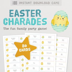 Easter Charades - the Fun Family Party Game of Acting Out and Guessing ...