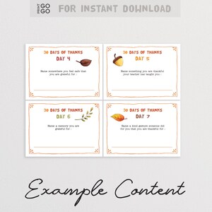 30 Days of Thanks - Question Cards to Prompt Daily Gratitude for ...